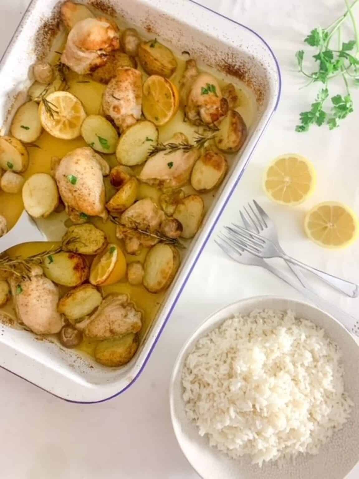 Lemon Chicken Tray Bake - Gluten Free Tranquility