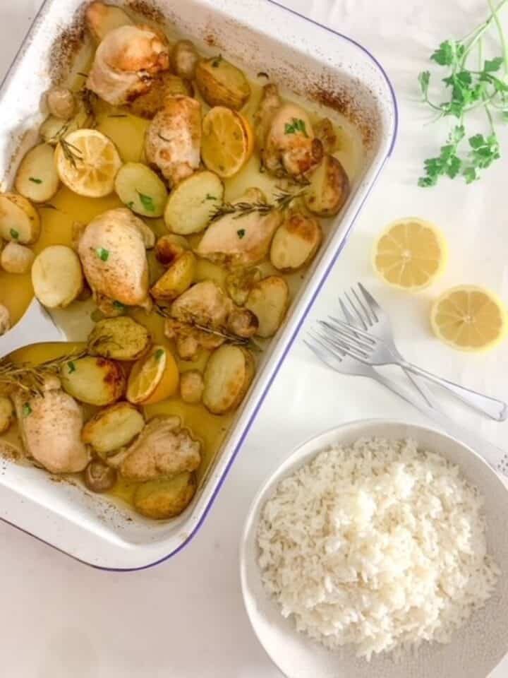 Lemon Chicken Tray Bake - Gluten Free Tranquility
