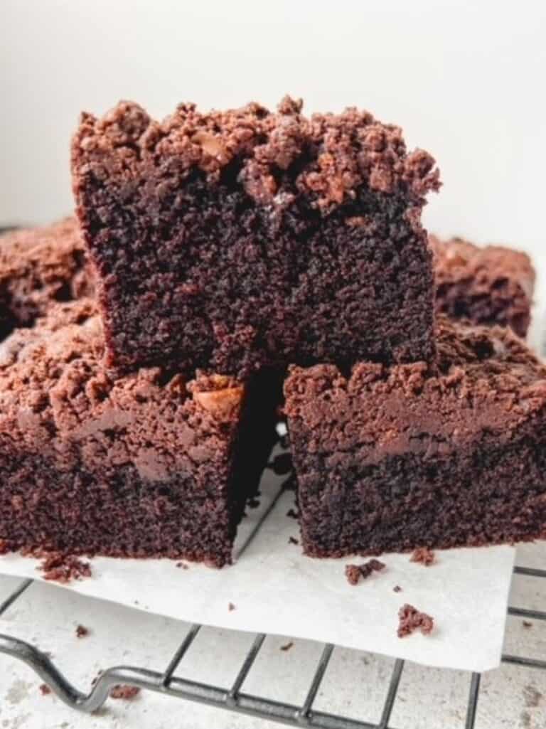 Chocolate Crumb Cake with crumble topping