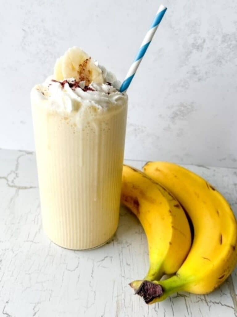 Thick Banana Milkshake (Ice cream banana shake recipe) - Gluten Free ...
